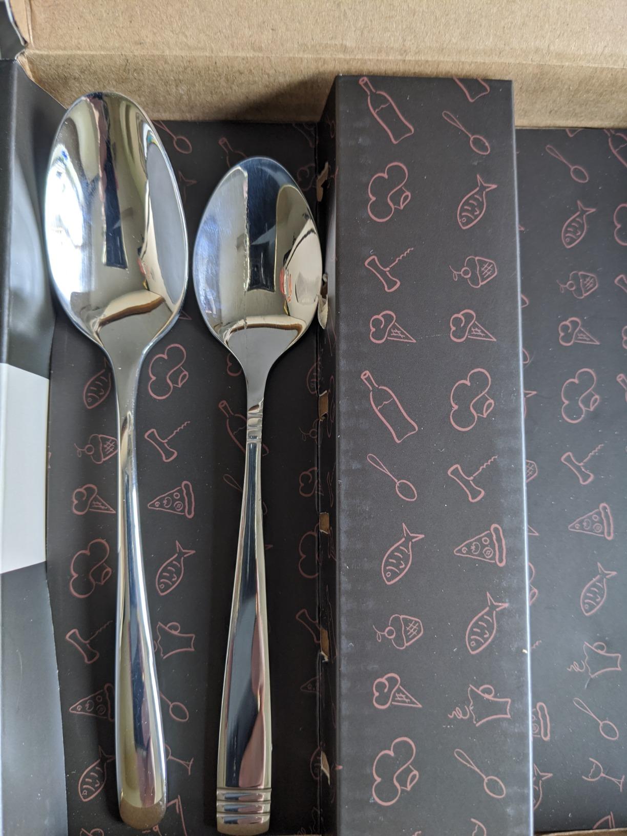 FOXAS Pack of 6 Large Teaspoons, 6.3-inch Stainless Steel Tea Spoons ...