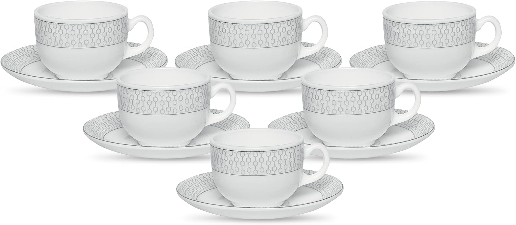 La Opala Diva, Velvett Collection Opal Glass Crockery | Cup & Saucer ...