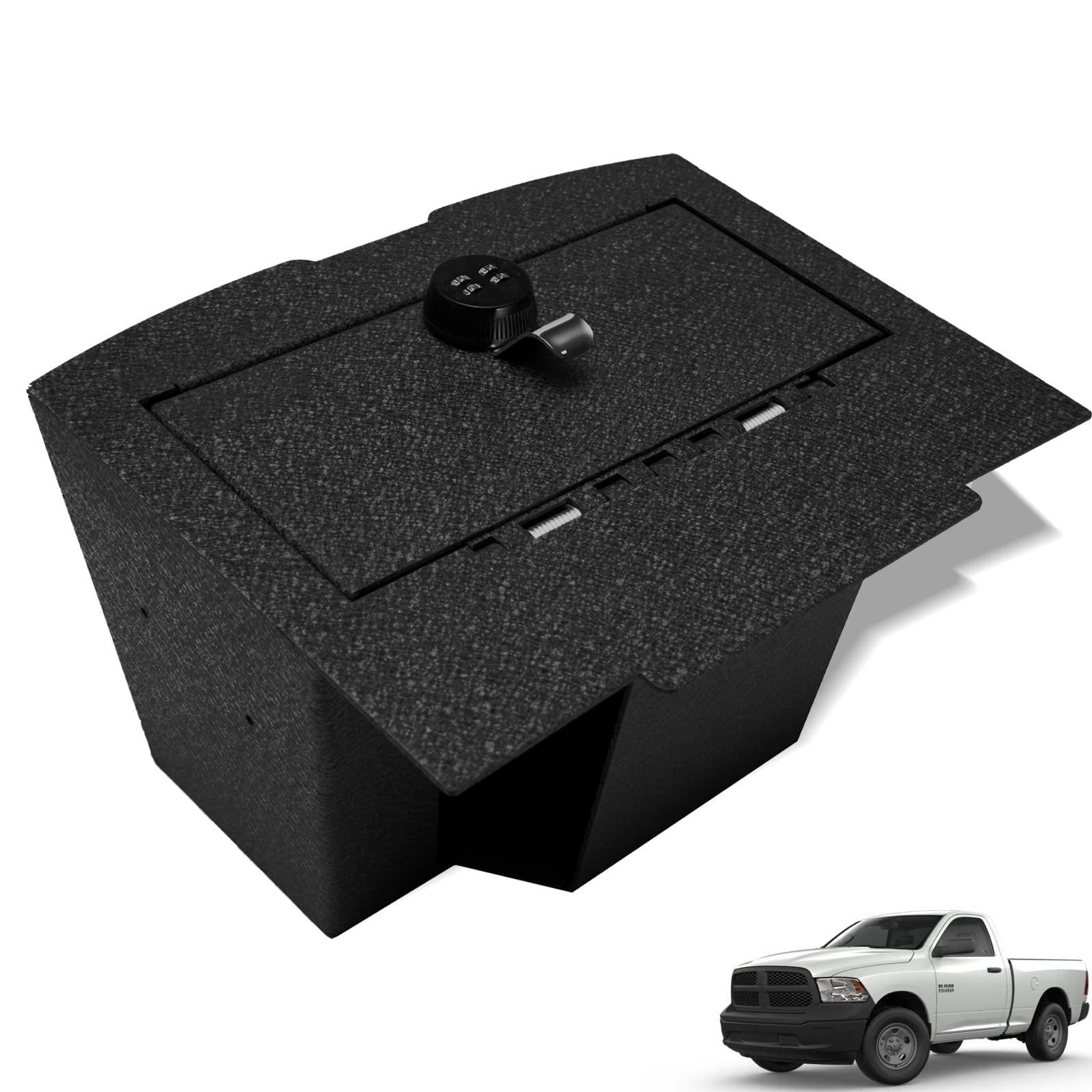Amazon.com: WASAI Console Safe Gun Safe for Car, Premium in-Vehicle ...