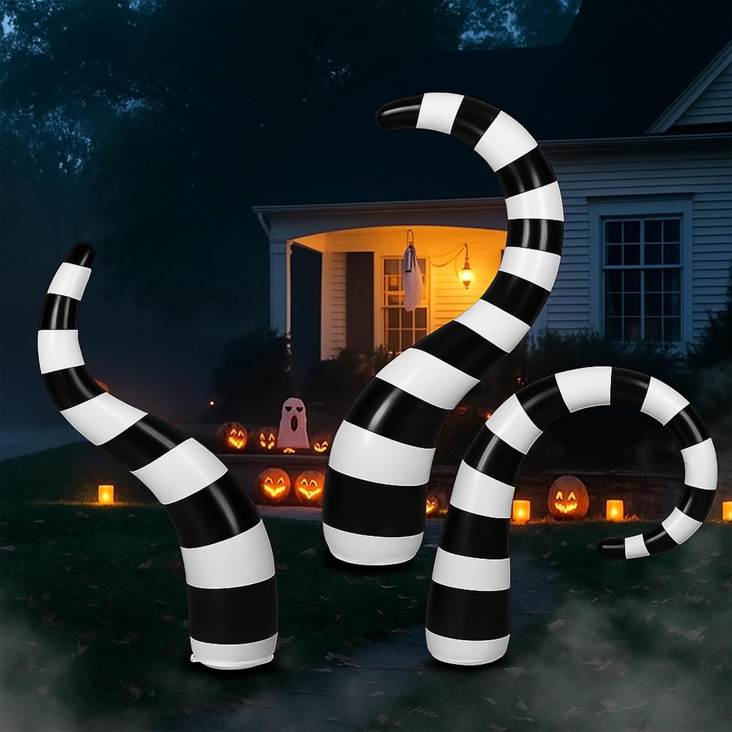 Amazon.com: Retisee 3 PCS Halloween Inflatable Sandworm Decoration ...