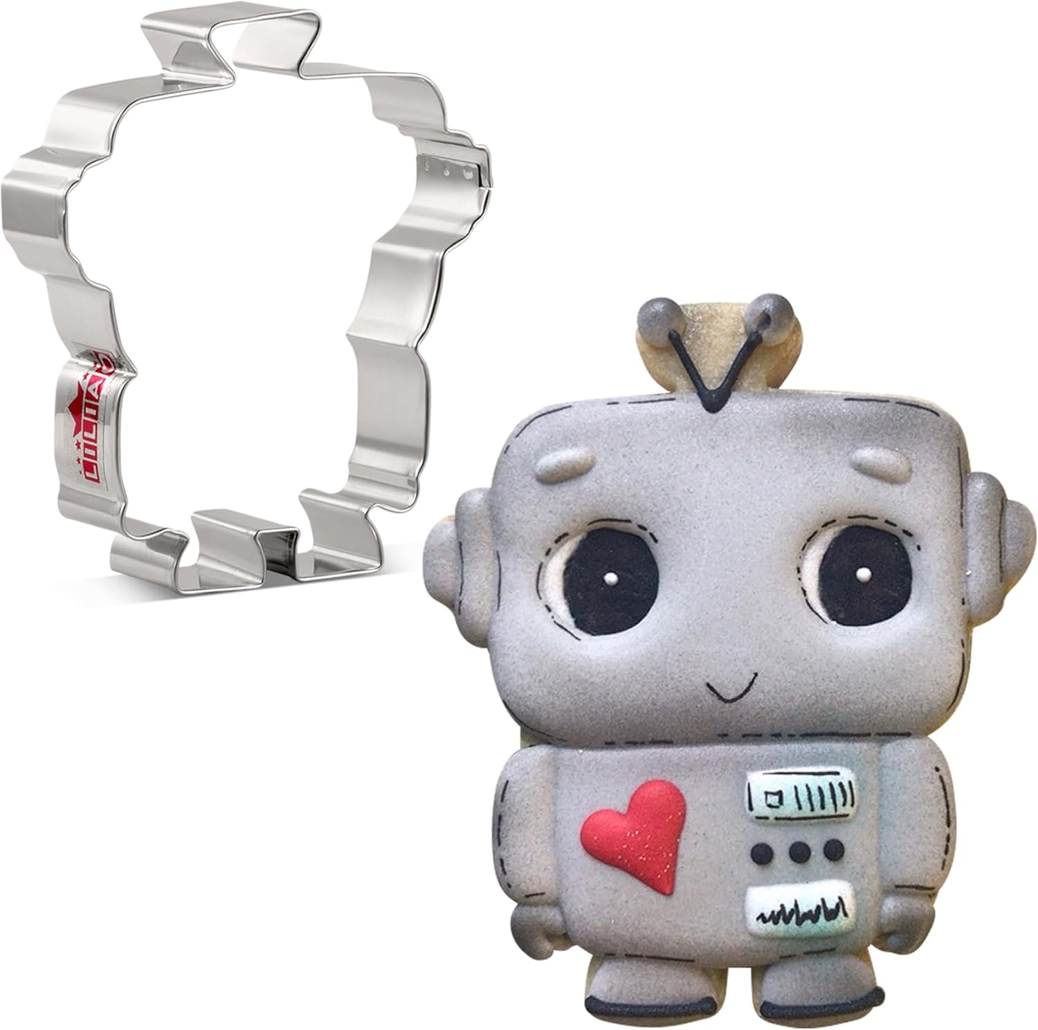 Amazon.com: LILIAO Robot Cookie Cutter, 3.8 inch, Stainless Steel, by J.Cookies: Home & Kitchen