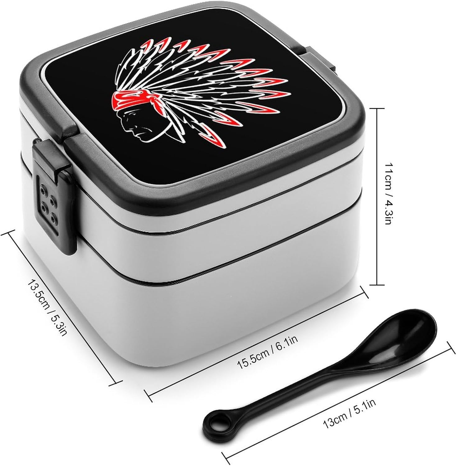Indian Chief Lunch Box Portable Bento Box Food Container Bento Storage ...
