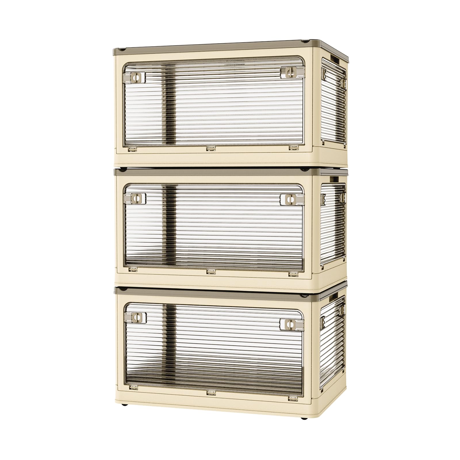 Amazon｜harumi 収納ボックス 収納ケース 折り畳み 116.5L 蓋付き 全方向から取り出せる 衣装ケース 積み重ね 衣装ボックス 折り畳み コンテナ ボックス 小物 衣類 布団 ...