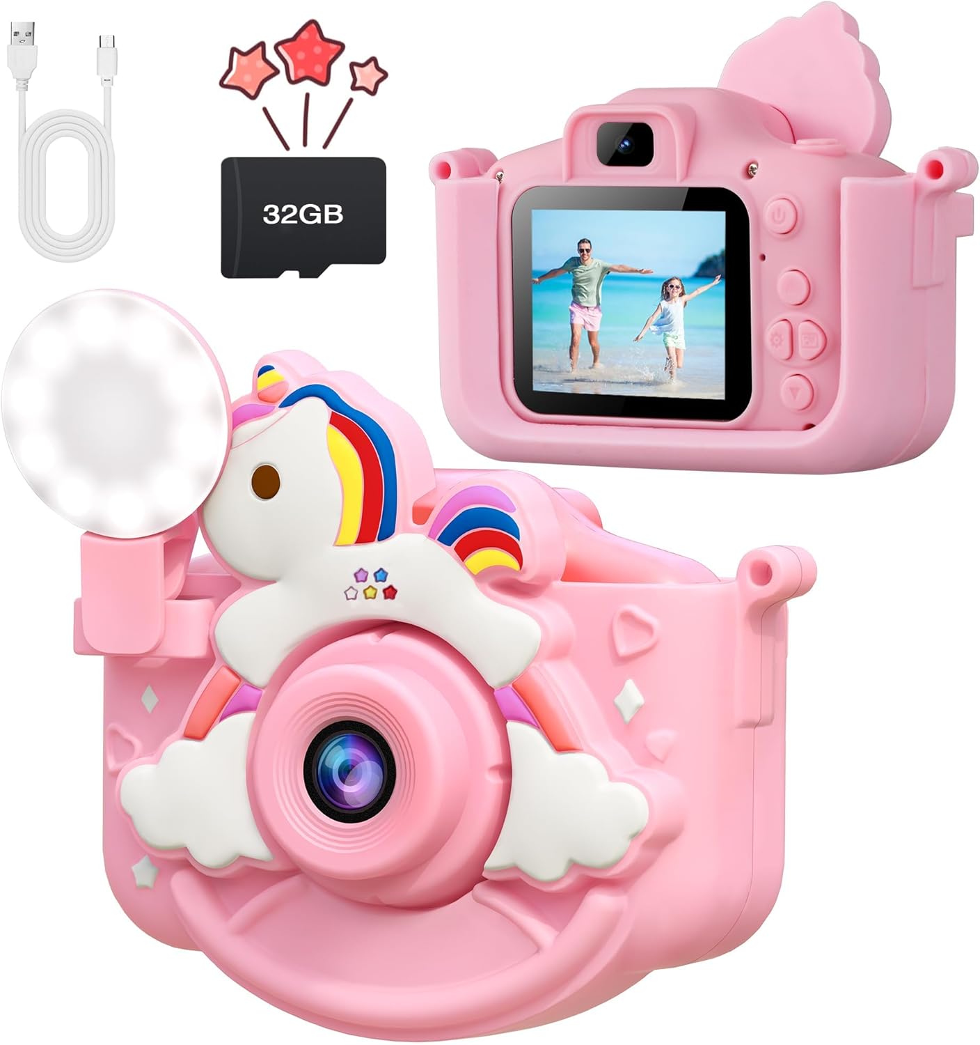 COSANSYS Kids Camera for Girls, 48MP Digital Camera for Kids, 1080P ...