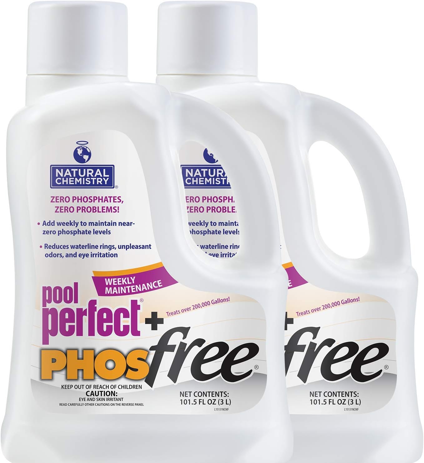 Amazon.com : Natural Chemistry® Pool Perfect® + Phosfree®, 3-Liter (2 ...