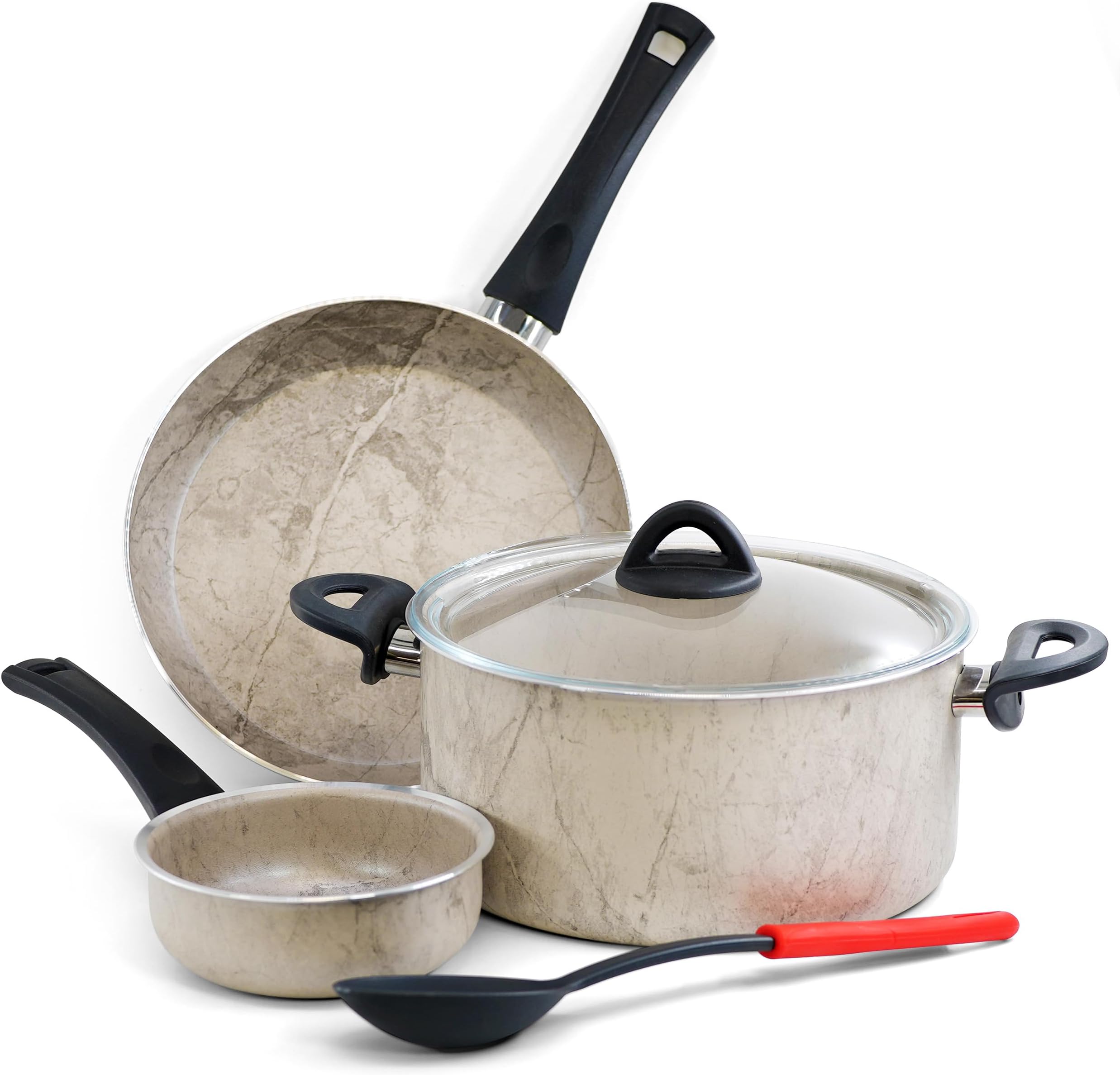 IKEA 5-PIECE COOKWARE SET, STAINLESS STELL (3 Pots & 2 lids ) : Amazon ...