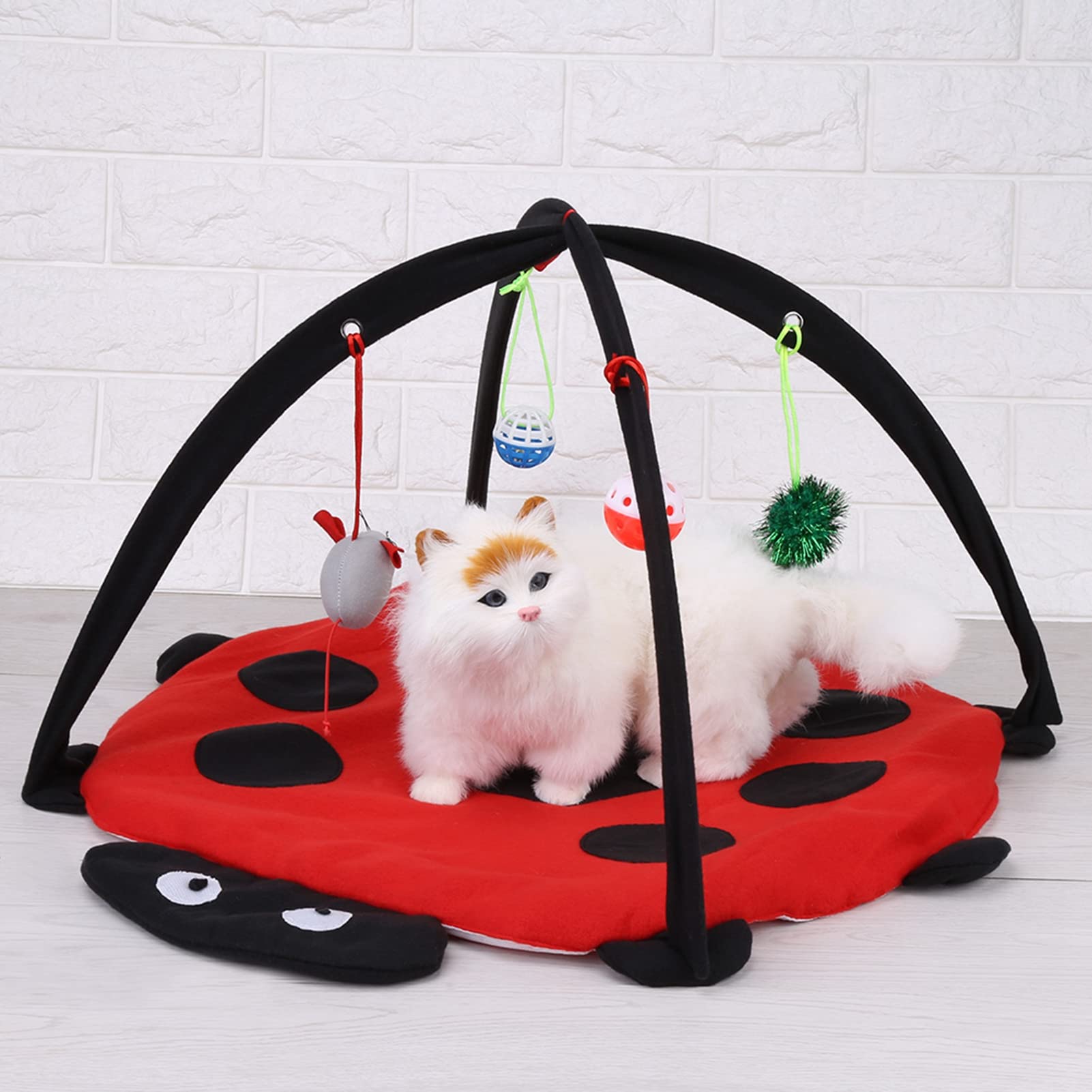 Amazon.com: Foldable Cat Activity Play Mat Tent, Multi Function Cat ...