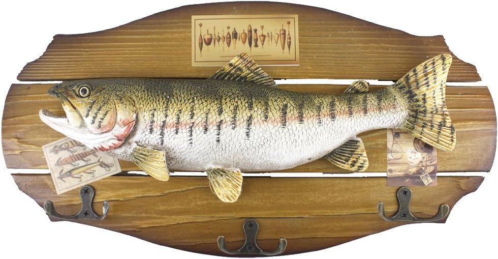 Amazon.com: 16-inch Wood Decorative Big Fish Welcome Sign Hanging ...