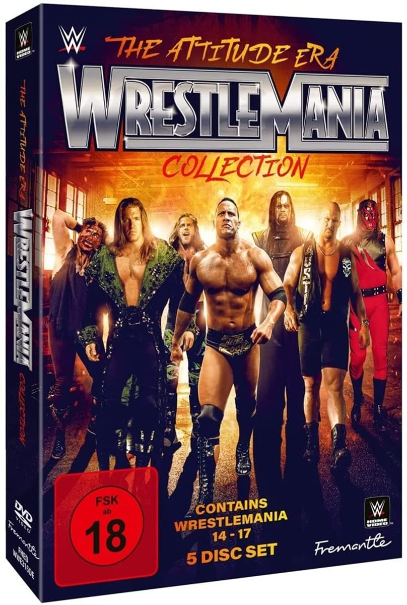 Amazon.com: WWE: THE ATTITUDE ERA WRESTLEMANIA COLLECTION [5 DVDs ...