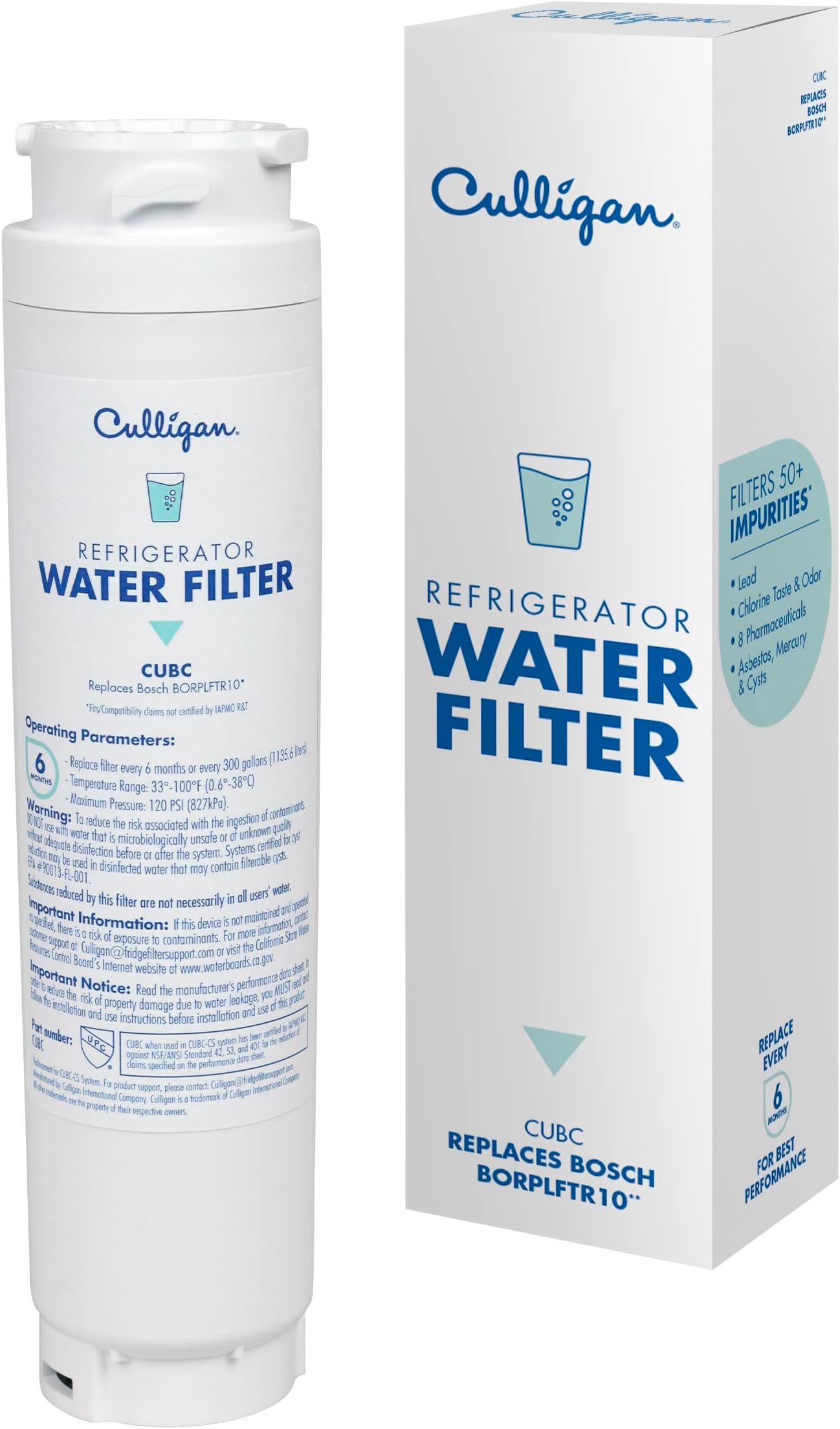 Amazon.com: Culligan CUL1000 Refrigerator Water Filter Replacement for ...