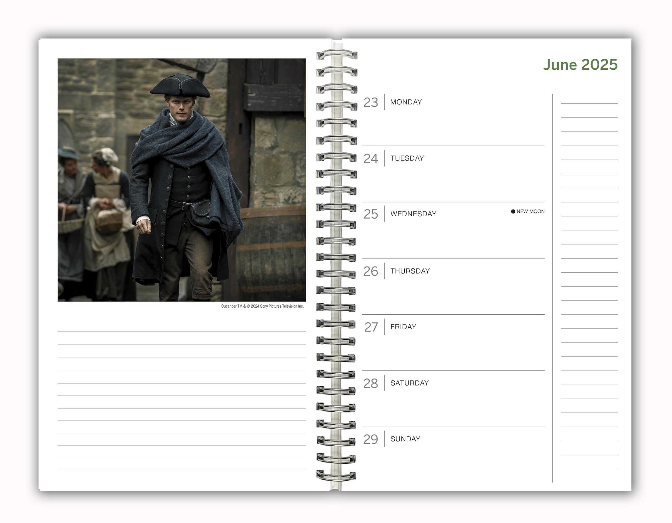 Snapklik.com : Outlander 2025 Weekly & Monthly Planner