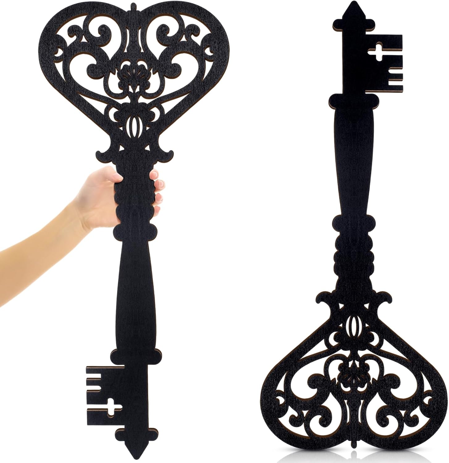 Amazon.com: Chunful 2 Pcs Keys Wall Decor Large Skeleton Key Sign ...