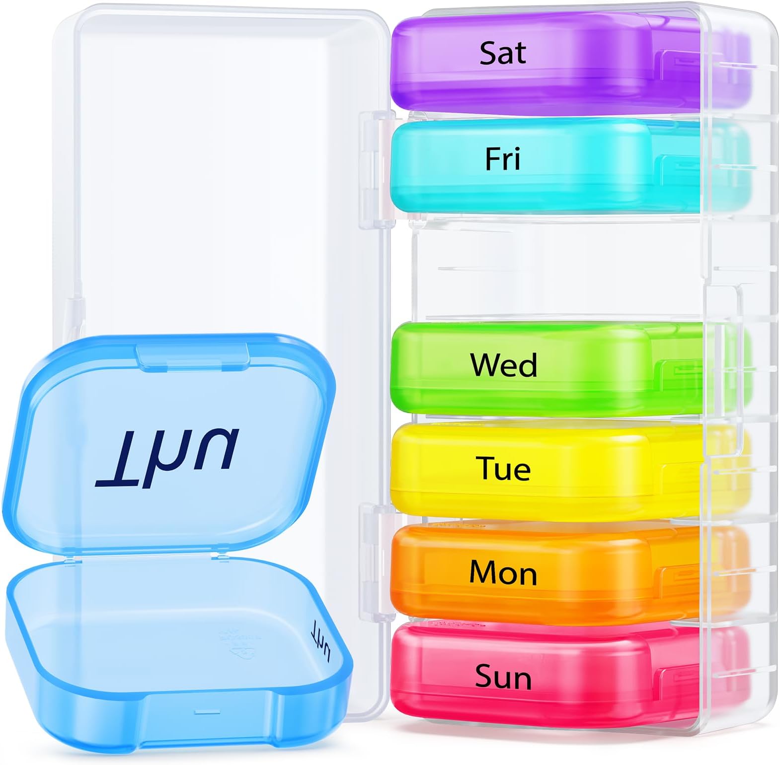 Amazon.com: AUVON Stackable Pill Organizer for Flexible Use, Extra ...