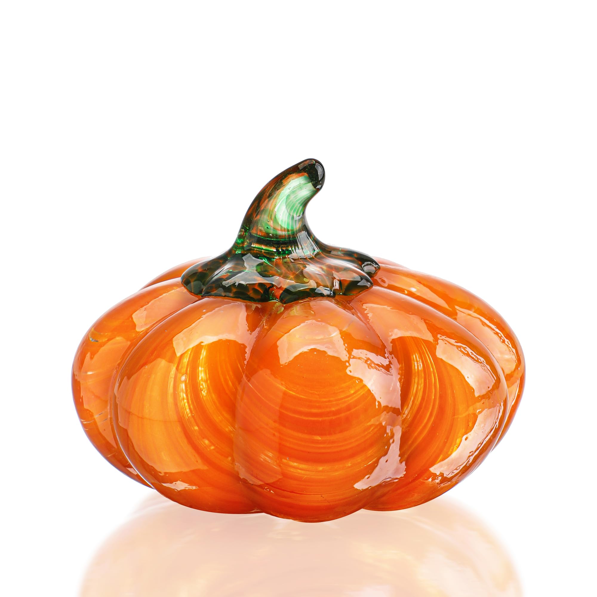 Amazon.com: H&D HYALINE & DORA Halloween Glass Pumpkin Collectible ...