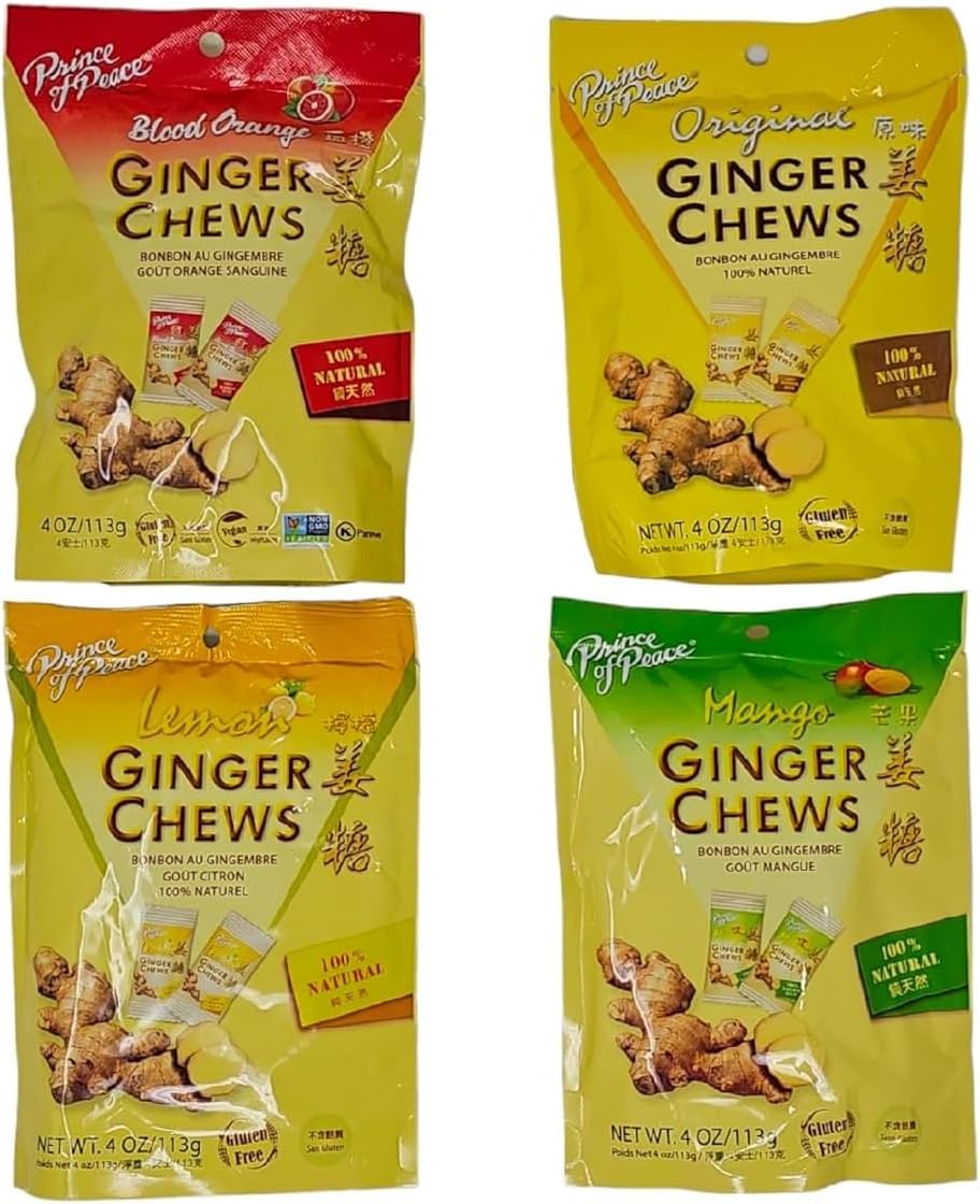 Amazon.com : Prince of Peace Ginger Chews Candy Bundle — Original ...