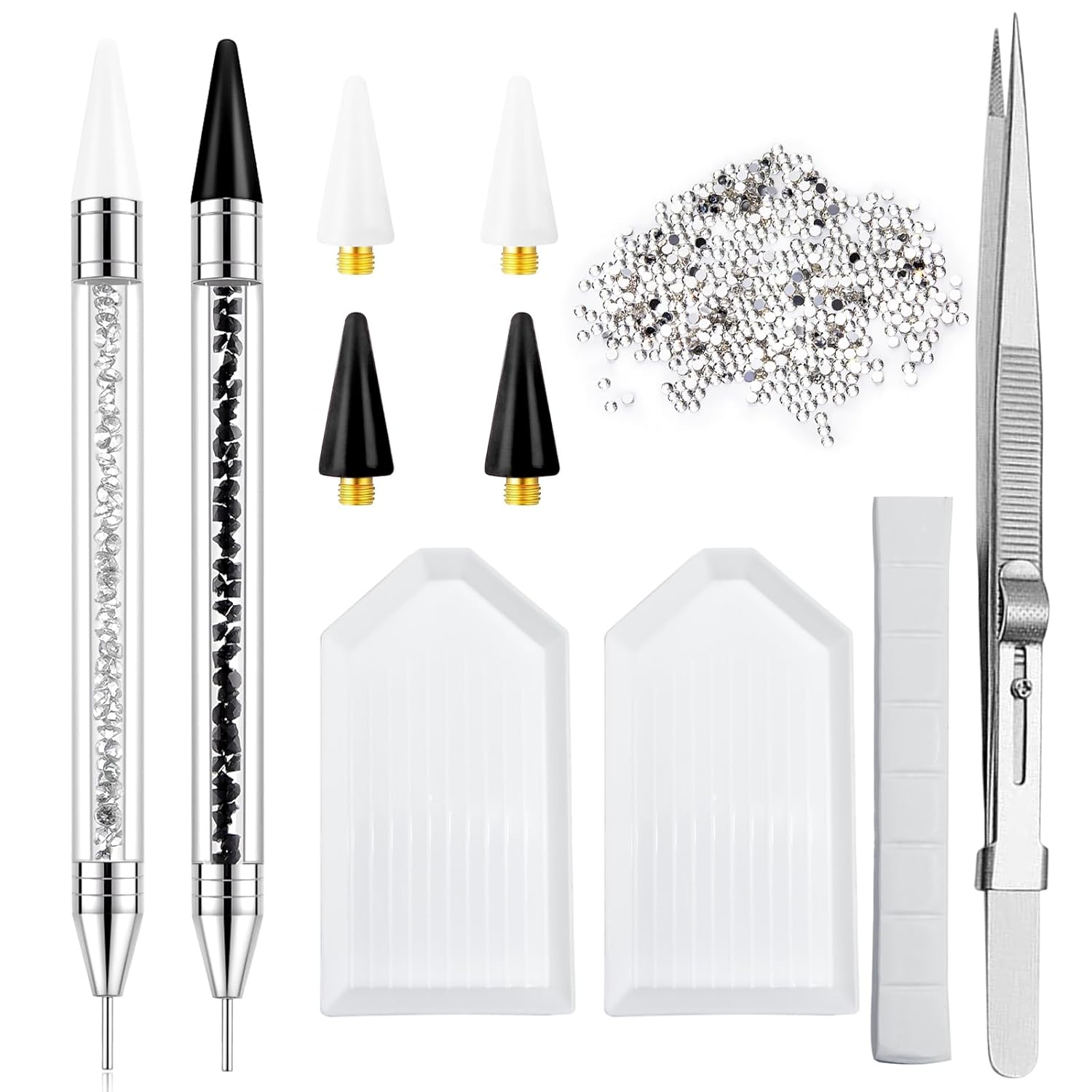 Amazon.com: LIGHT RAIN Rhinestone Picker Tool - 2pcs Dual-head ...