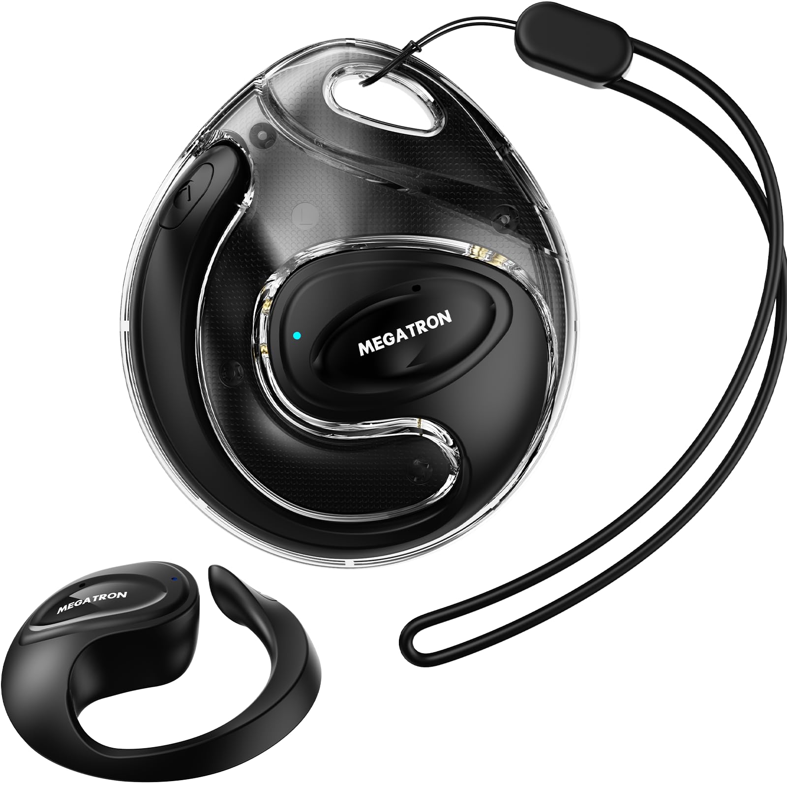 Amazon.com: ZOMBIES CAT Open Ear Headphones, 90Hrs Playtime Bluetooth ...