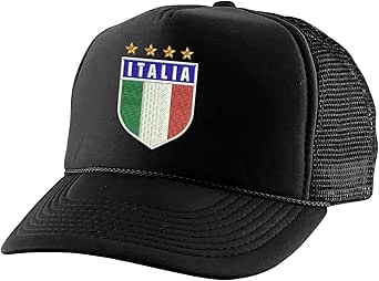 ALLNTRENDS Italia Soccer Italy Flag World Cup Embroidered Trucker Hat ...
