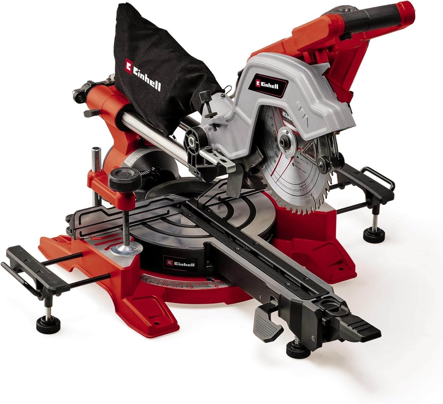 Einhell 216mm Dual Bevel Sliding Mitre Saw - 1800W Double Bevel Pull ...