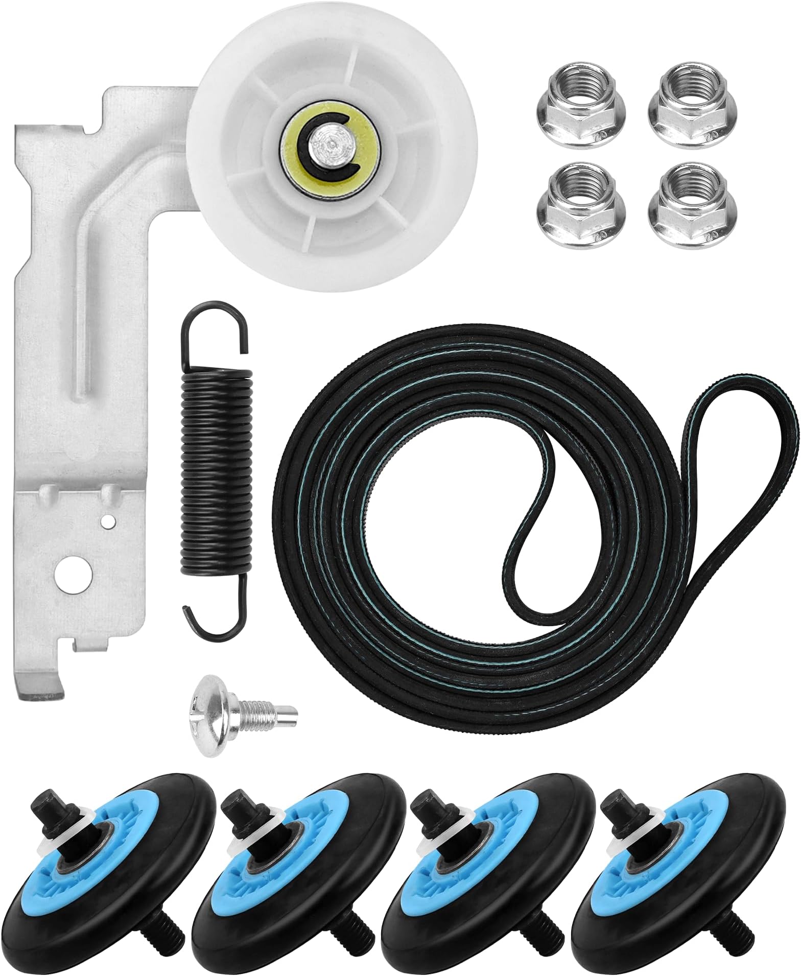 Amazon.com: Dryer Repair Rollers Kit for Samsung DV42H5200EW/A3 ...
