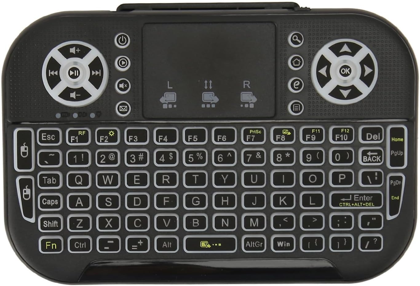 Amazon.com: EBTOOLS Mini Bluetooth Keyboard, 2.4GHz Backlit Keyboard ...