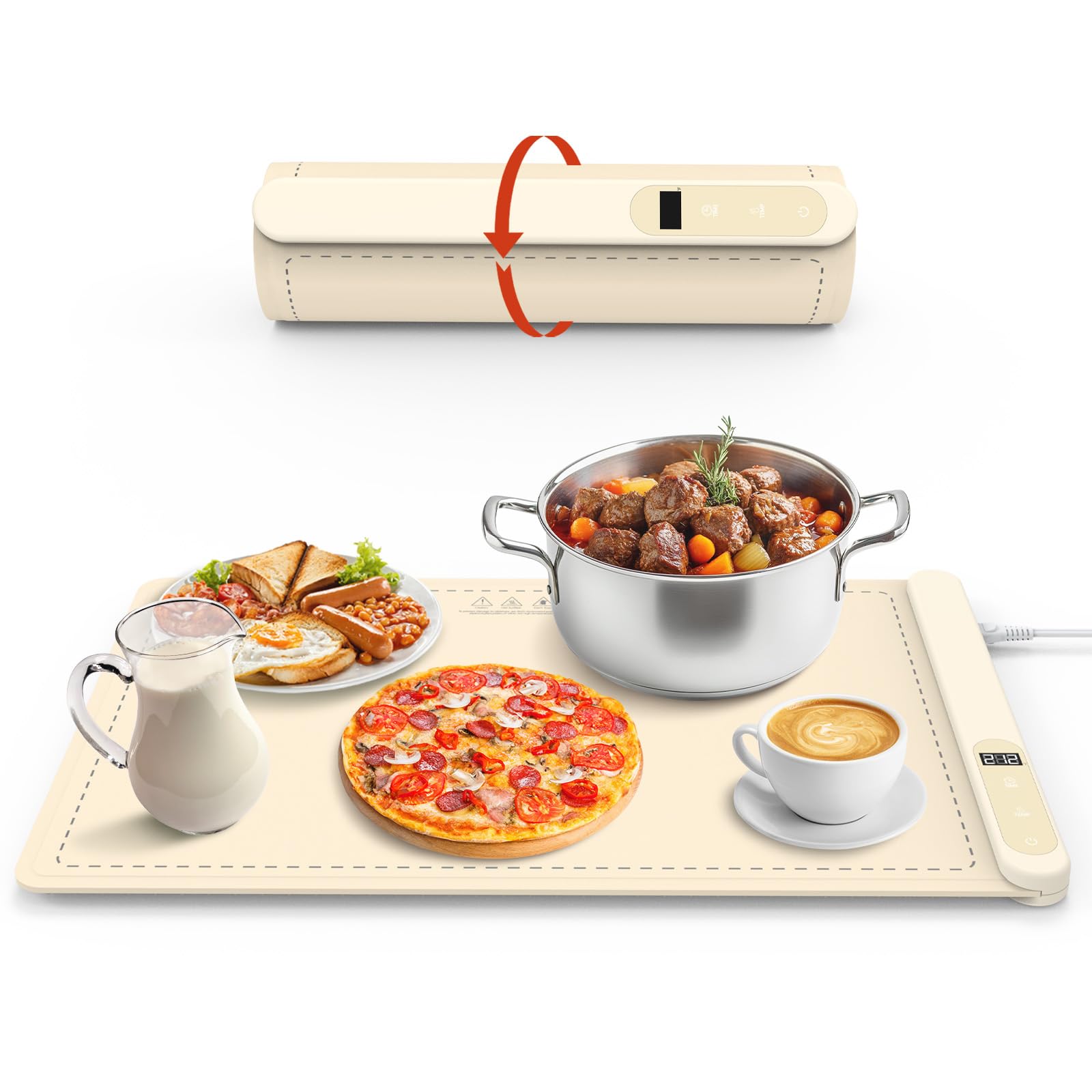 Amazon.com: Electric Food Warming mat,Silicone Heating Portable Design ...