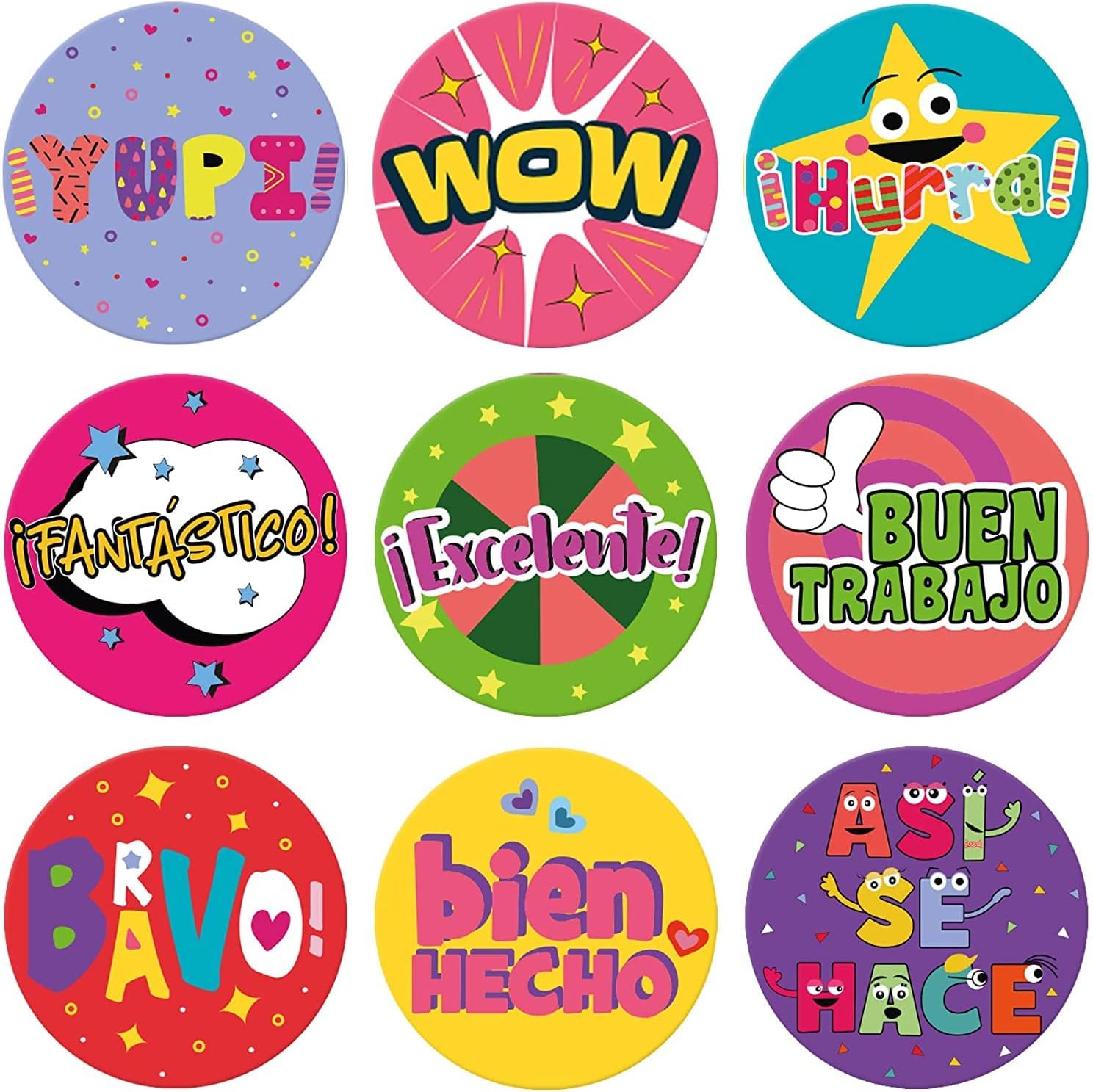 Amazon.com: Sweetzer & Orange Spanish Stickers for Teachers and Parents ...