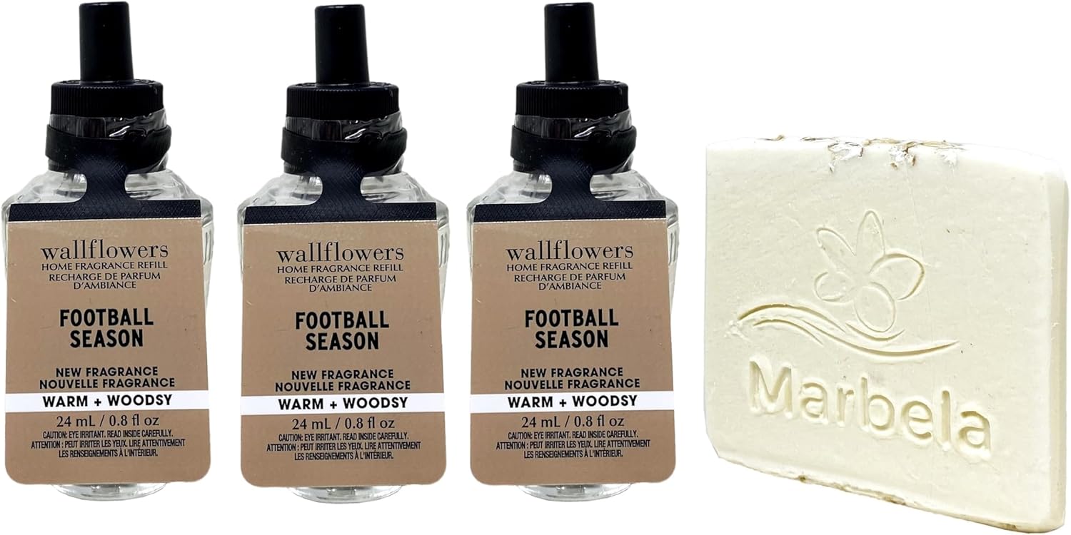 Amazon.com: Bath & Body Works Football Season 3 Pack Wallflowers Home ...
