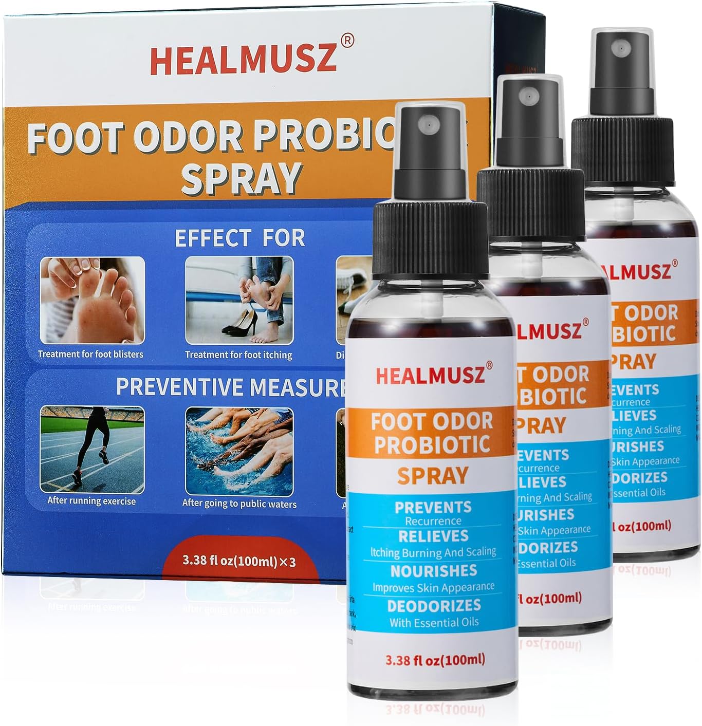 Amazon.com: HEALMUSZ Athletes Foot Treatment Spray,Foot Fungus ...