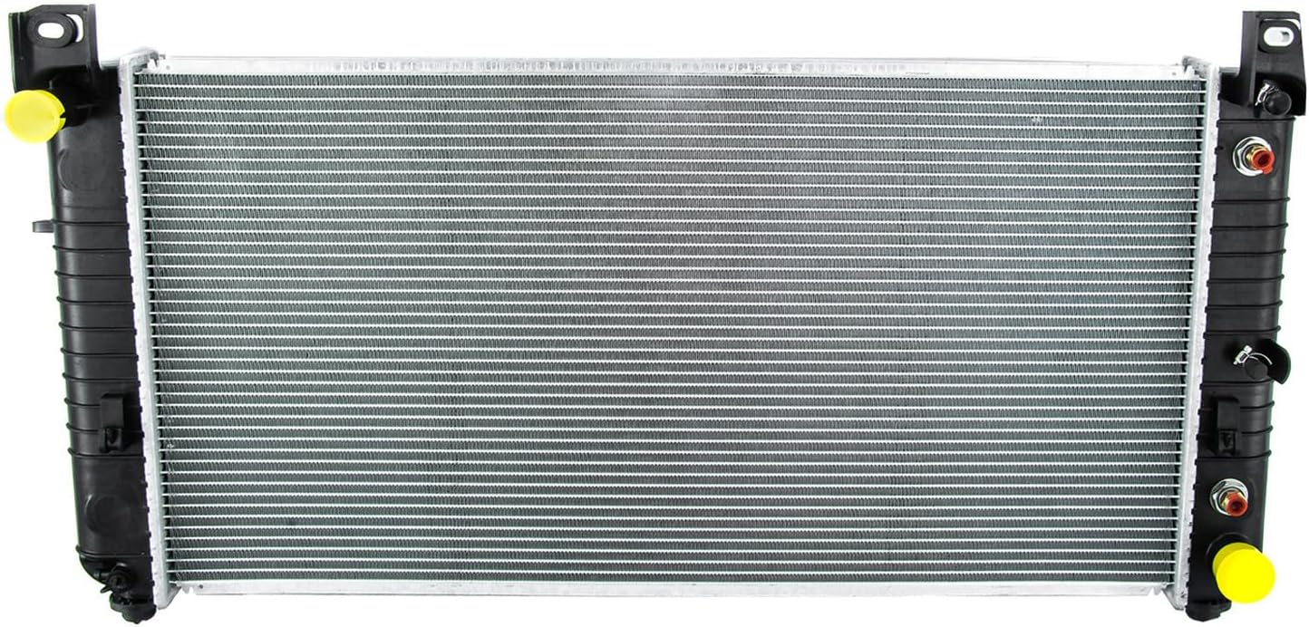 Amazon.com: KUUHLERSAT 34'' Radiator Compatible with Chevy Silverado ...