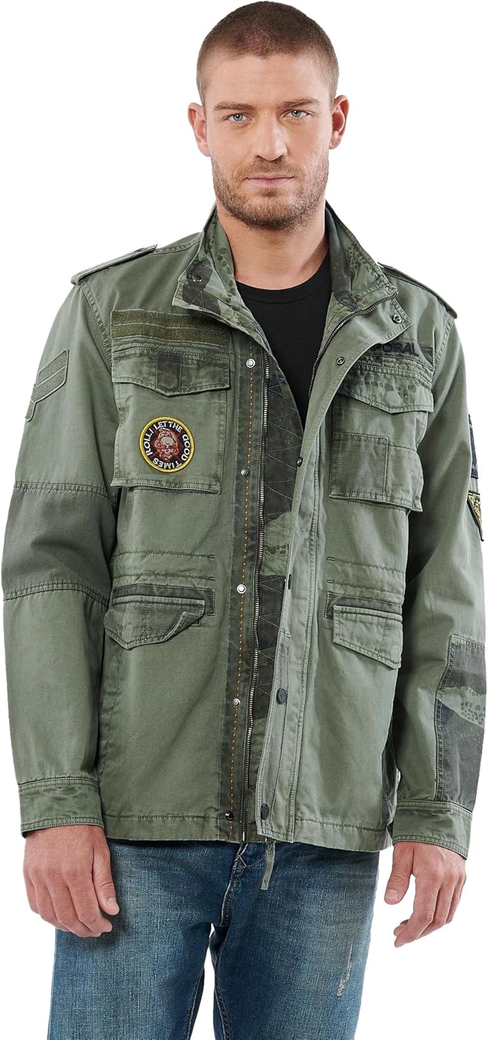 Kaporal - Veste Saharienne Kaki Homme en 100% Coton - Catch - L - Kaki ...