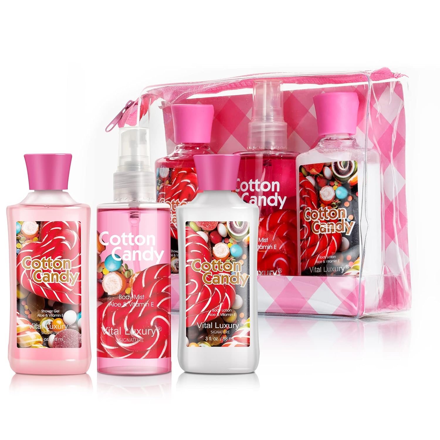 Amazon.com : Vital Luxury Bath & Body Care Travel Set - Home Spa Set ...