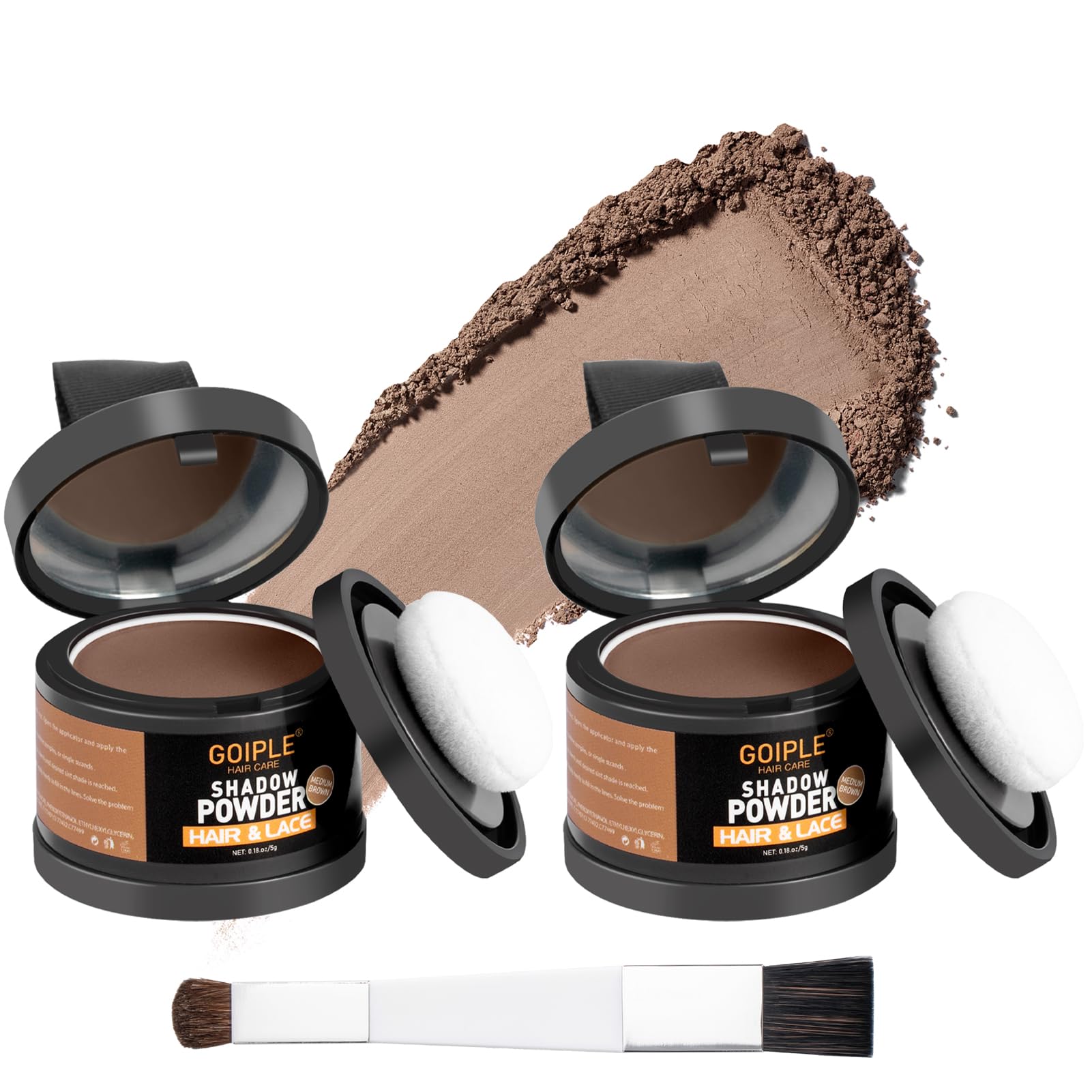 Amazon.com: Lockmio Root Cover Up Powder for Women - Medium Brown ...