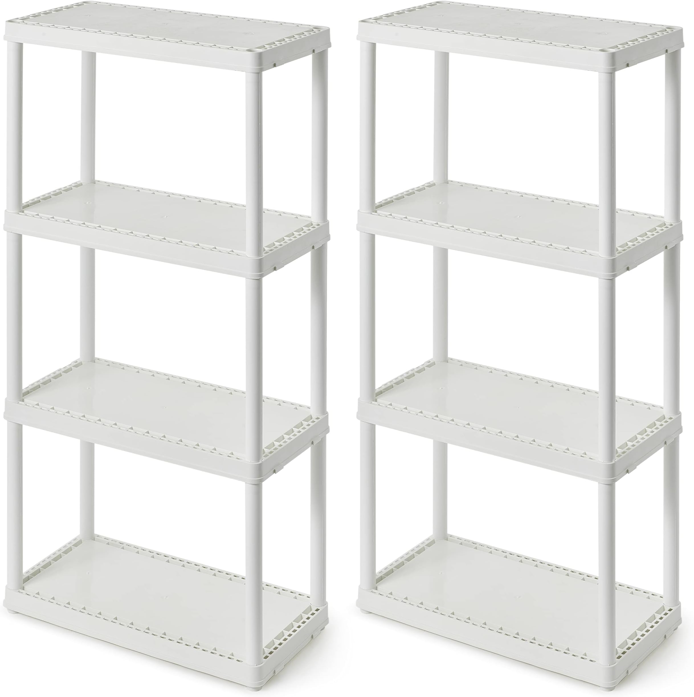 Amazon.com: Plano 4-Shelf Standard Duty Plastic Storage Shelves, 48” x ...