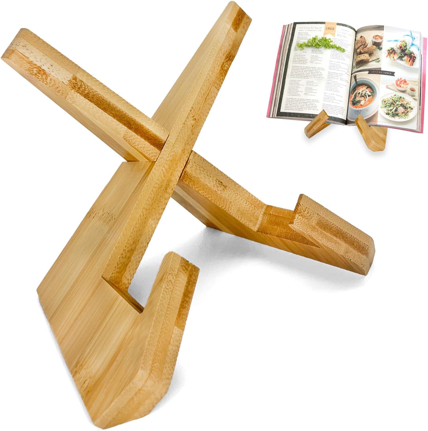 Amazon.com: QYSXHQ Cookbook Stand for Kitchen Counter,Recipe Book Stand ...