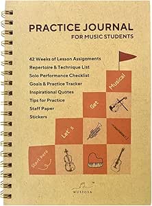 Amazon.com : Practice Journal for Music Students – Premium Notebook for ...