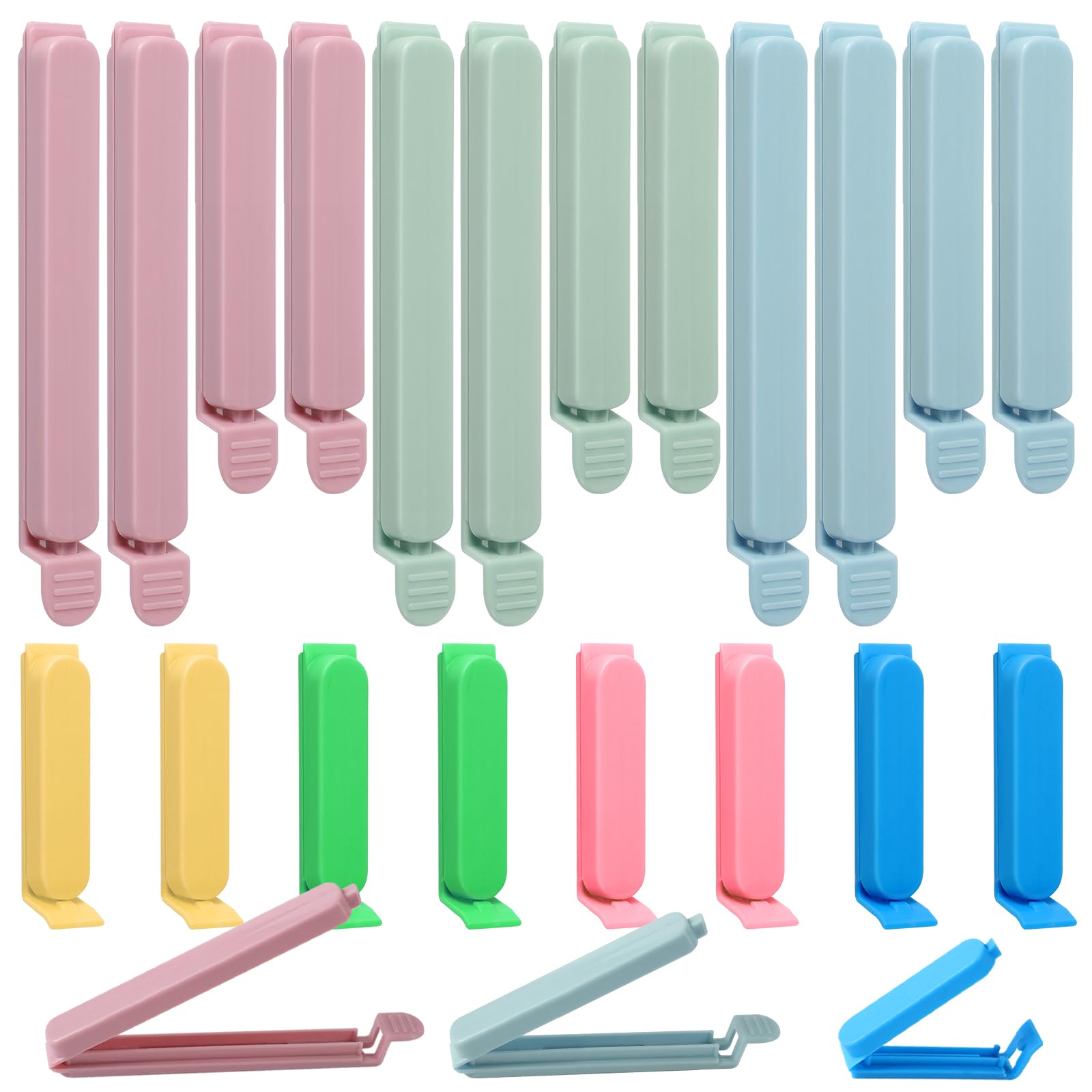 20 Pcs Bag Clips for Food Storage, Freezer Bag Clips Fridge Sealing ...