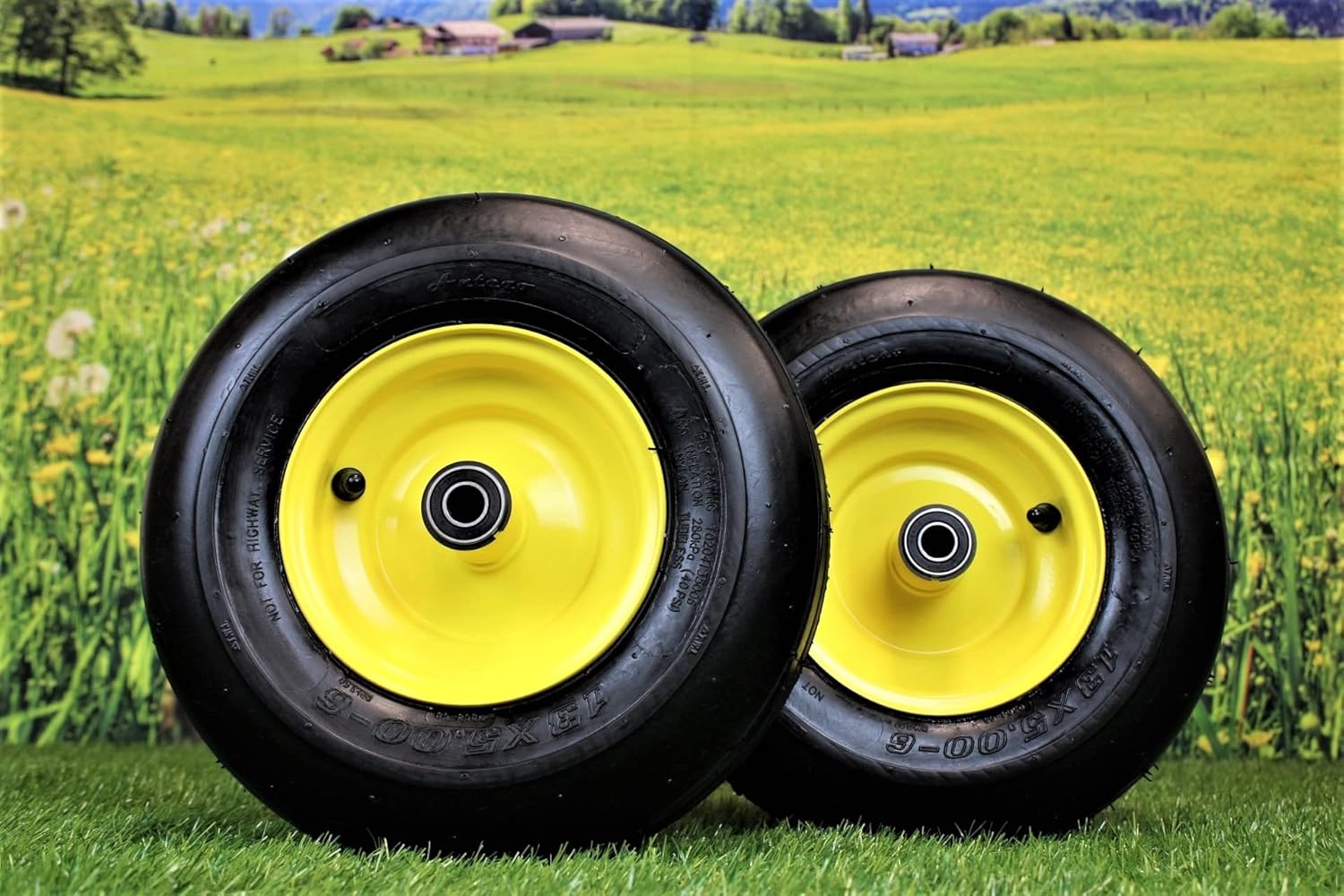 Amazon 13x5 00 6 Tires Wheels 4 Ply For Lawn Garden Mower Turf