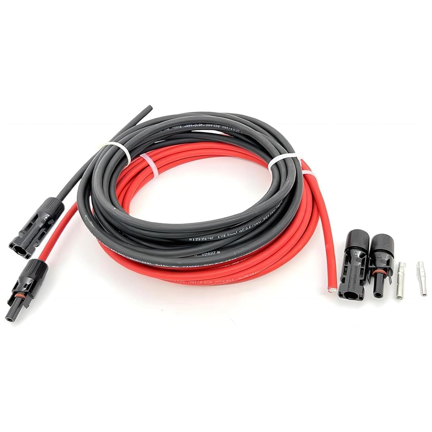 Amazon.com: 20FT 10AWG Solar Panel Extension Cable with Extra Free Pair ...