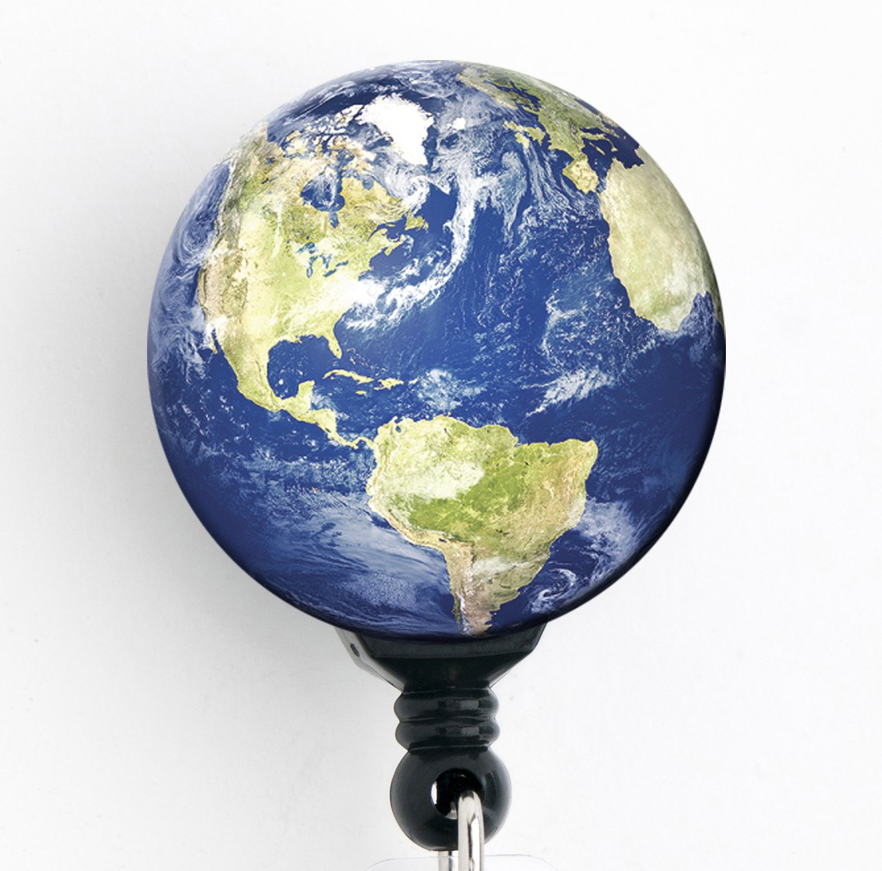 Amazon.com : Earth - Retractable Badge Reel with Swivel Clip and Extra ...