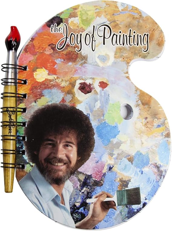 Amazon.com: Bob Ross Paint Palette Journal And Brush Pen - Licensed ...