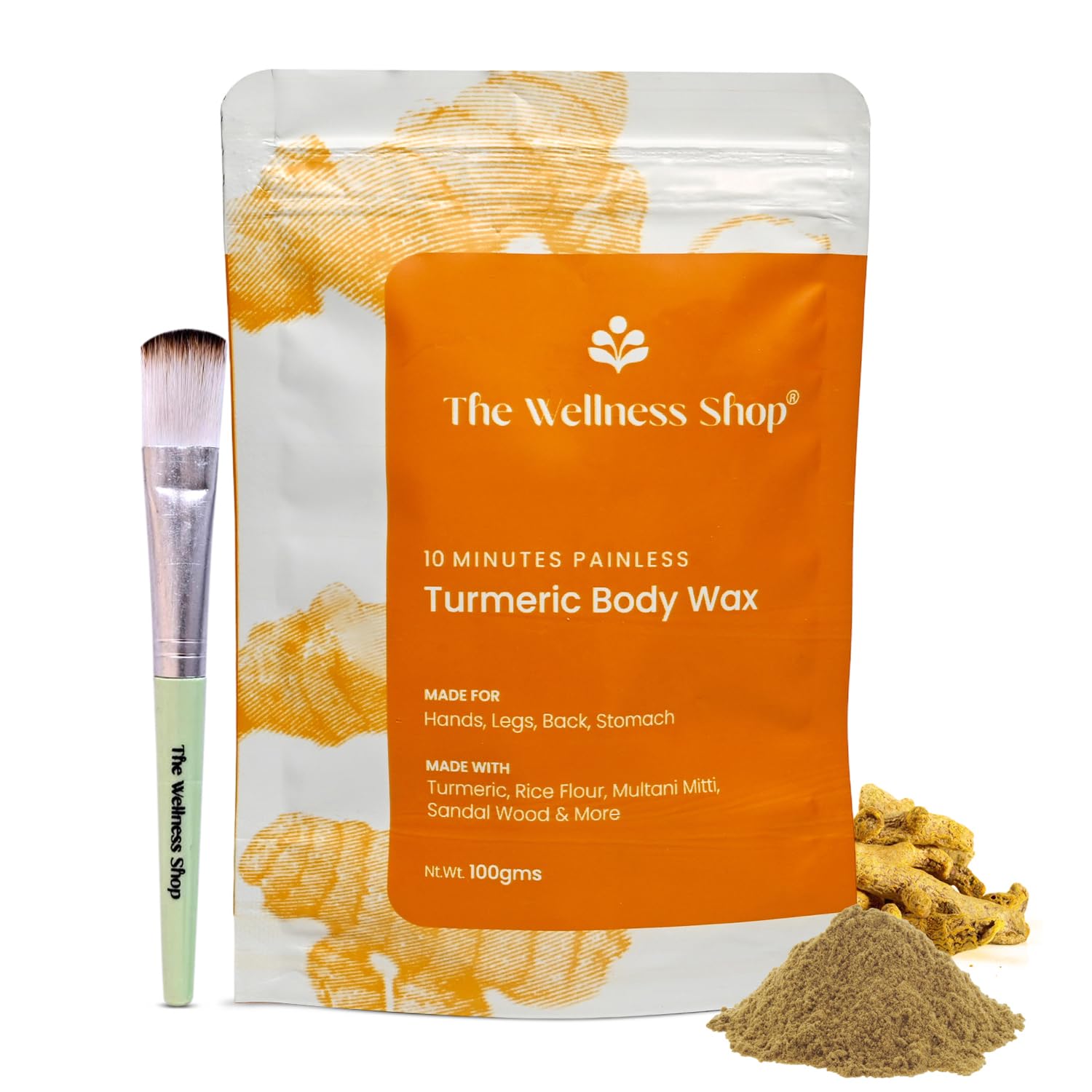 The Wellness Shop - Full Body Wax 10 Minutes Herbal Hair Removal Wax ...