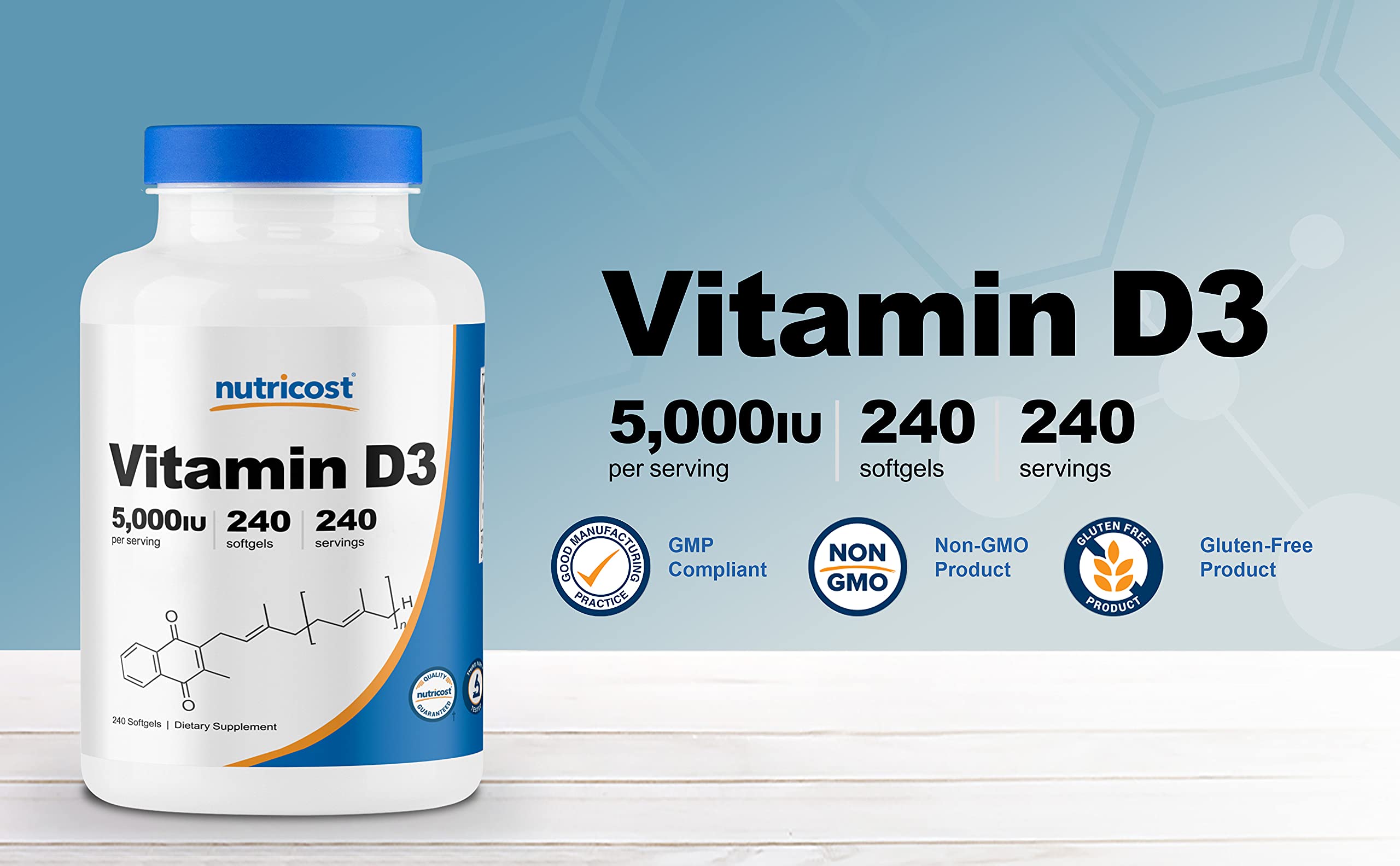 Snapklik.com : Nutricost Vitamin D3 5,000 IU