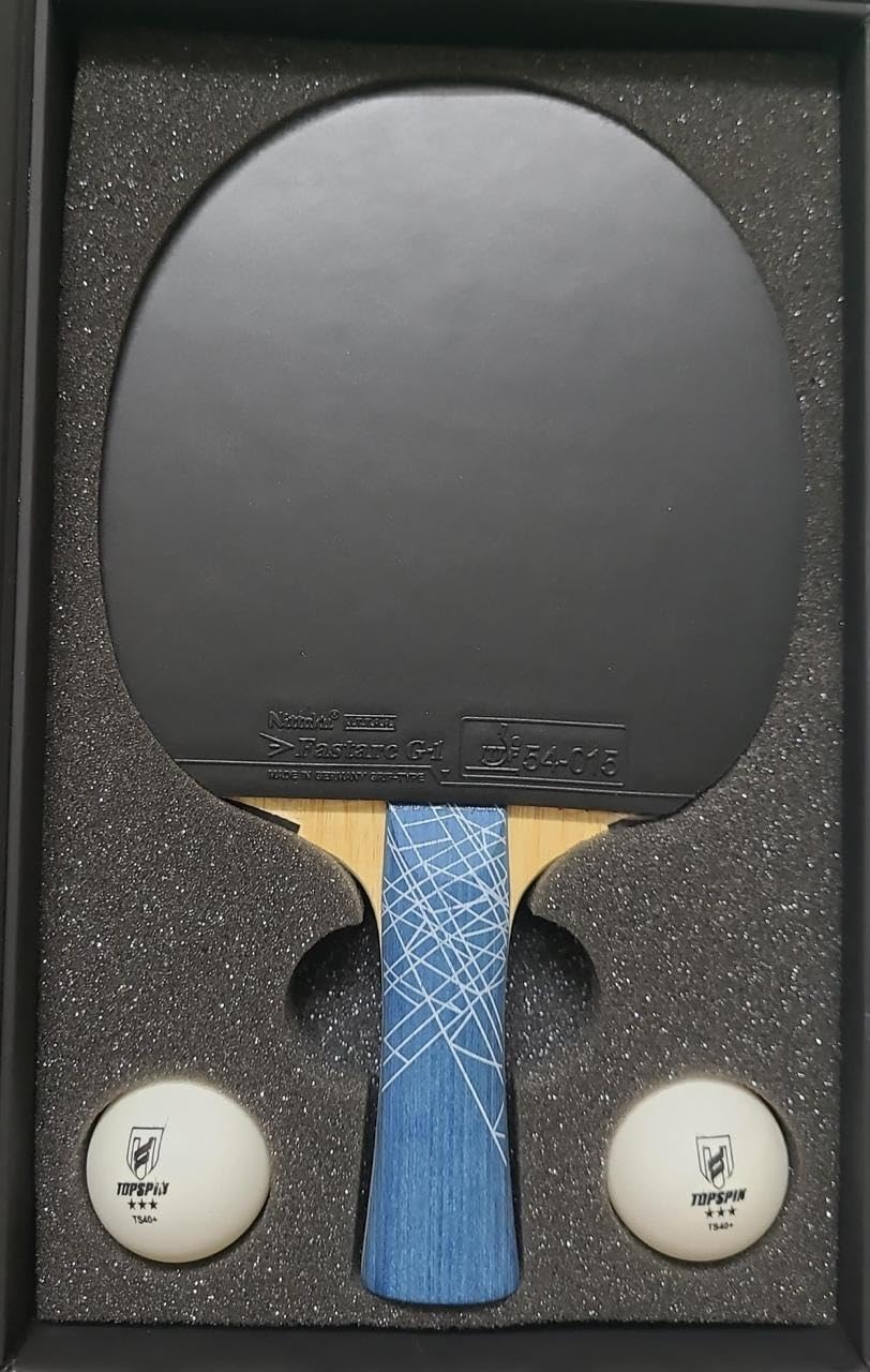 Buy Topspin Gold Royale Table Tennis Racket Case (Black Gold) Online at ...