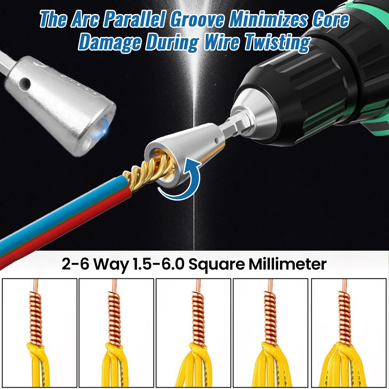 Snapklik.com : Kamitaly Wire Twisting Tool, Wire Twister Tool For Drill ...