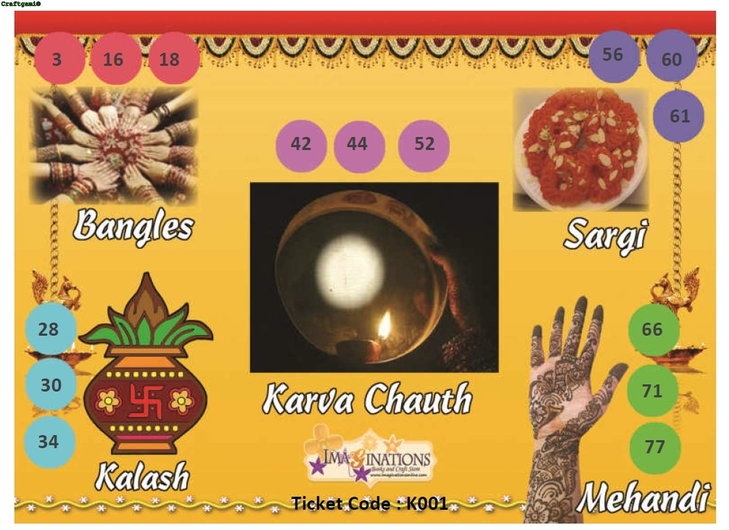 Buy Craftgami Karwachauth Theme Tambola Tickets Housie Tickets 24 buy-craftgami-karwachauth-theme-tambola-tickets-housie-tickets-24