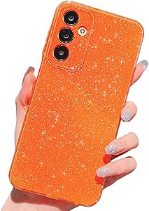 Amazon.com: MINSCOSE Compatible with Samsung Galaxy A25 5G Case,Cute Bling Glitter Thin Slim ...