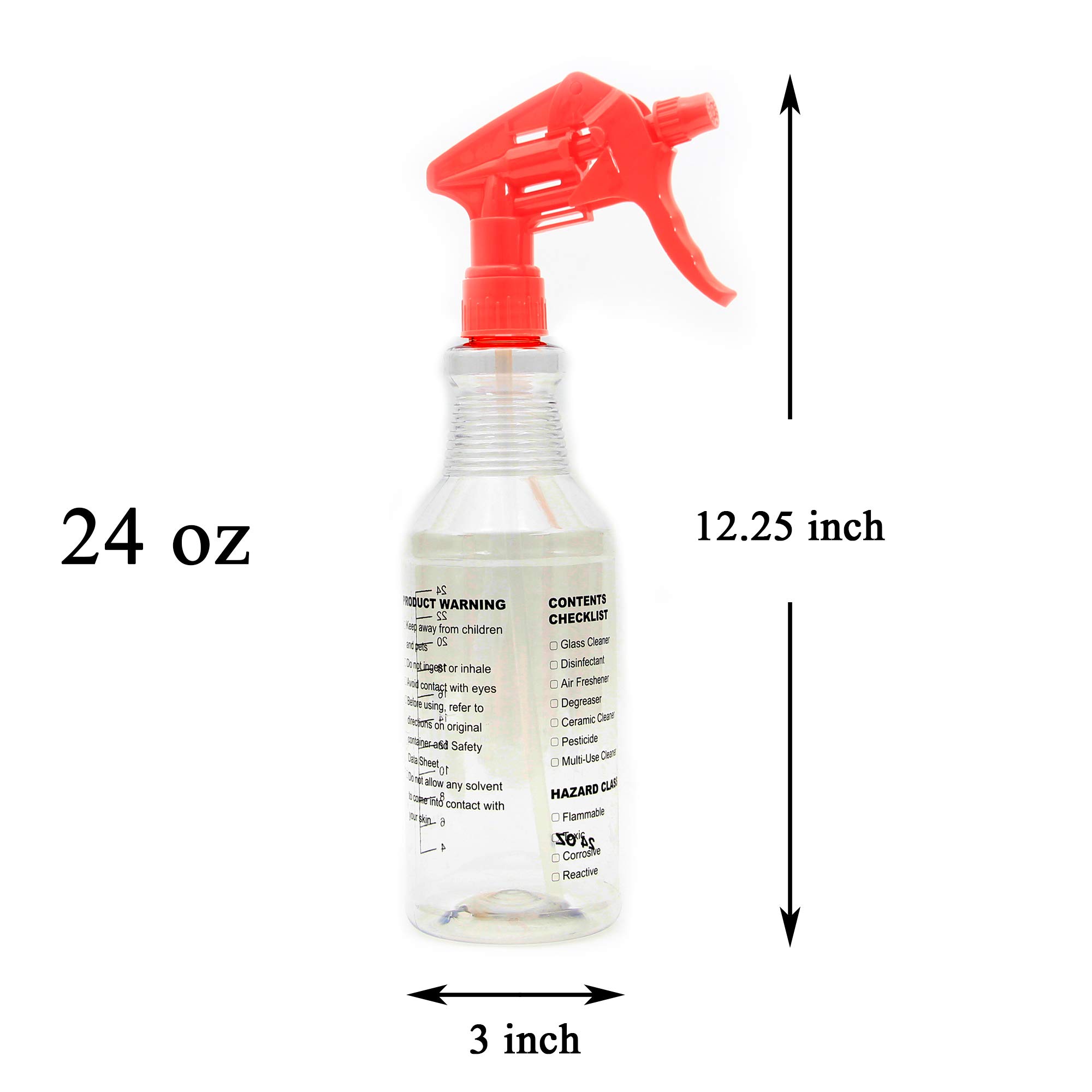 Youngever 3 Pack Empty Spray Bottles, Spray Bottles for Cleaning ...