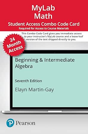 MyLab Math with Pearson eText + Print Combo Access Code for Beginning ...