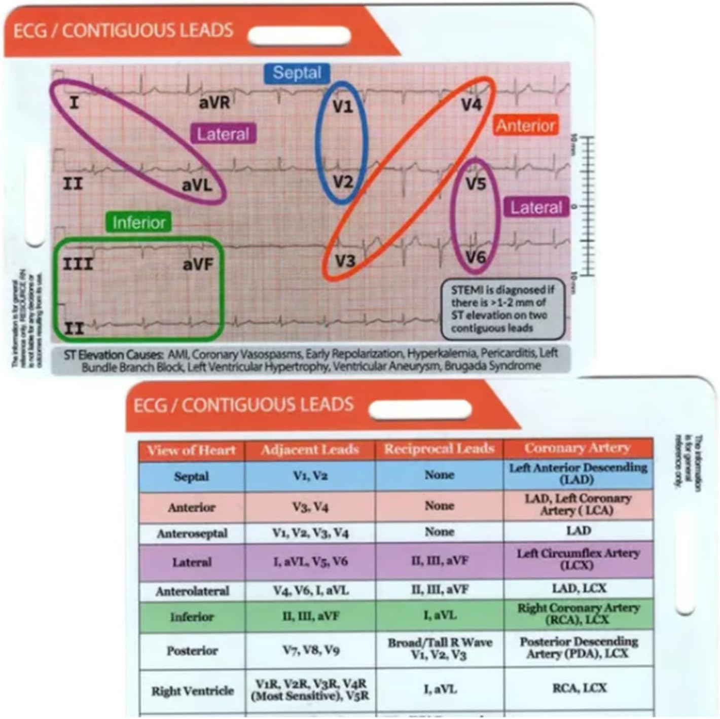 Amazon.com: Funny ECG EKG Rhythm Pocket Card,Double Sided Badge Card ...